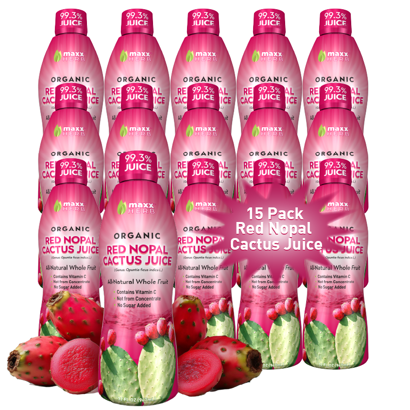 Red Nopal Cactus Fruit Juice (Organic) – Maxx Herb